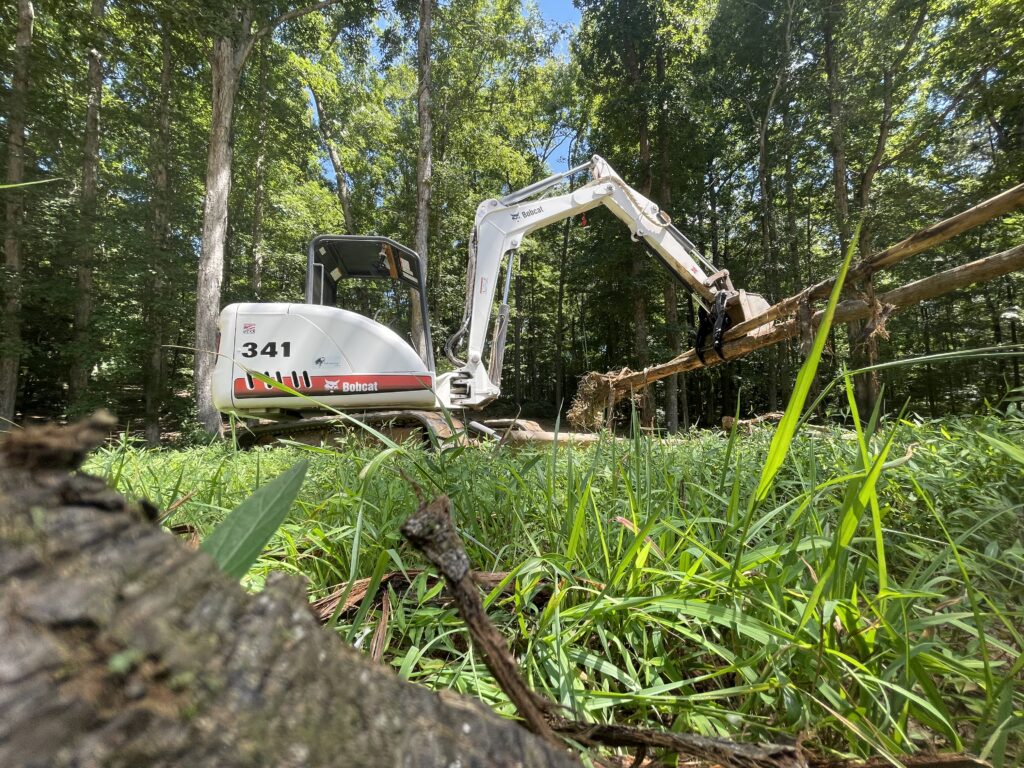 Bobcat 337 & 341 Pin-on Hydraulic Excavator thumb w/ Hoses - Ox Thumbs